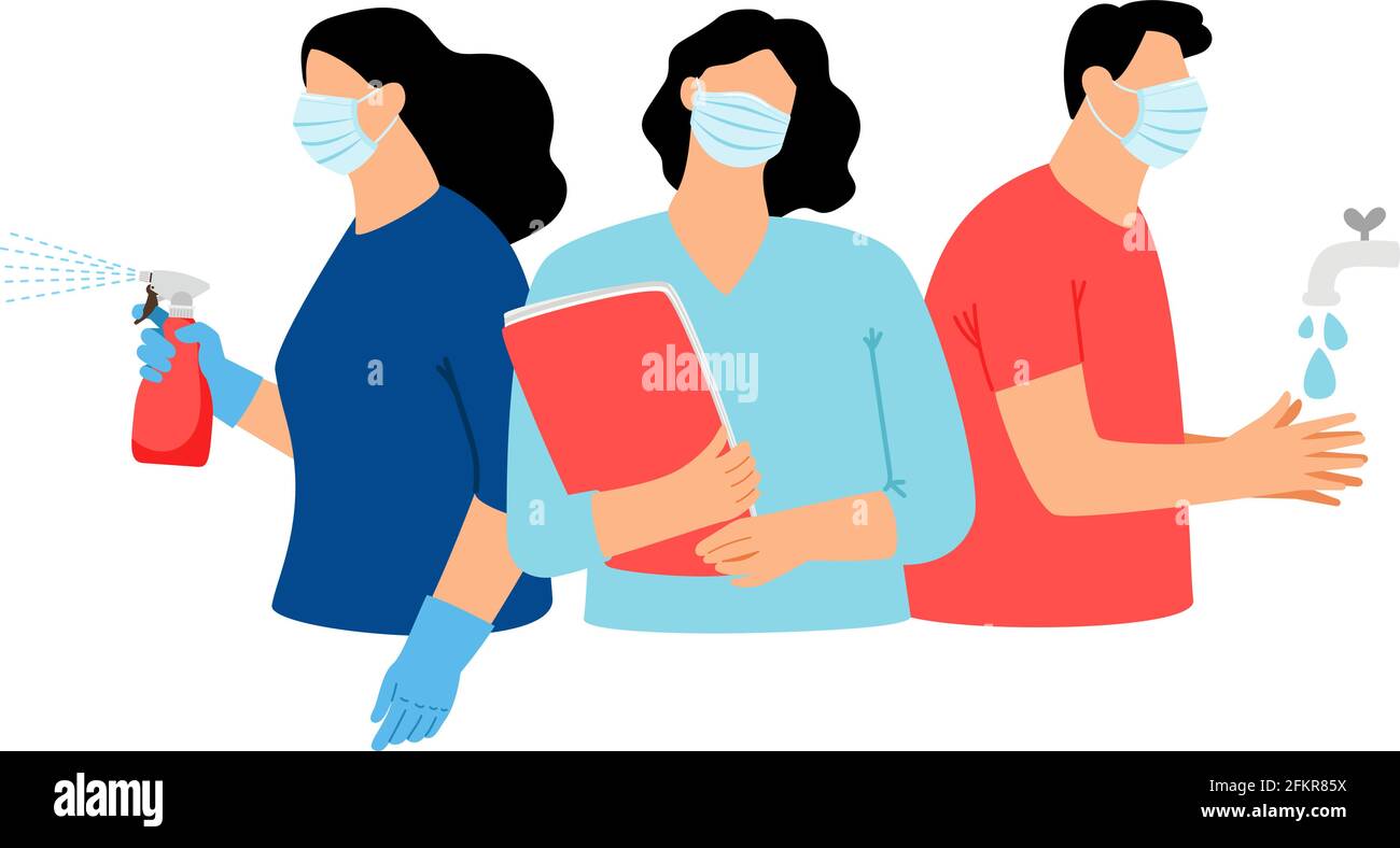 Virus protective measures. Prevent protection infection advices ...