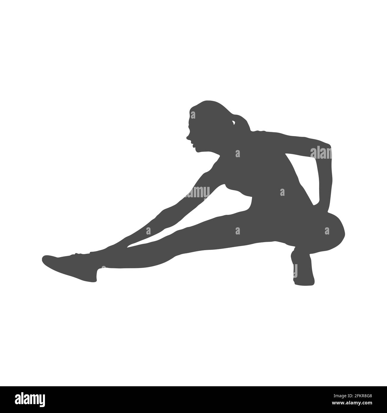 Man Stretching Silhouette