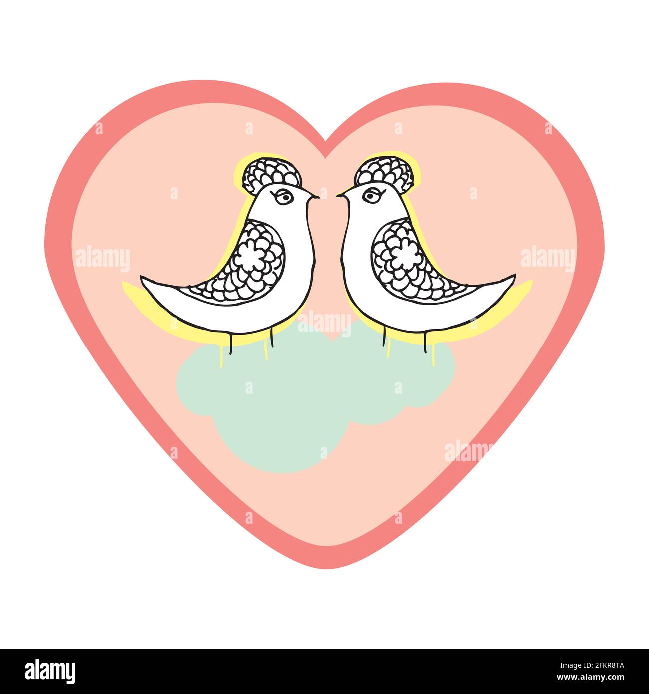 Love Birds Kissing Clipart Wedding