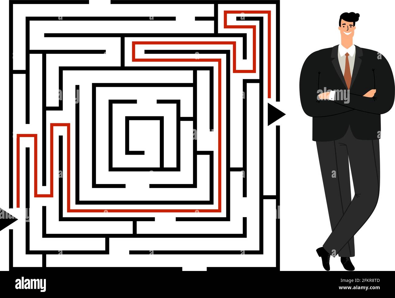 Pathway metaphor Stock Vector Images - Alamy