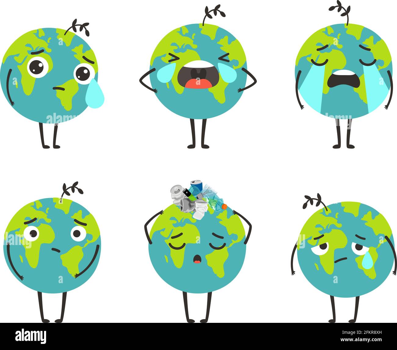 Earth Cartoon Pollution