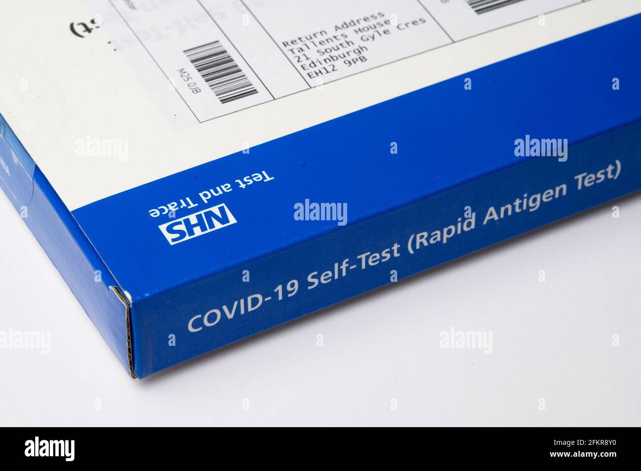 UK NHS Lateral flow test kits Stock Photo - Alamy