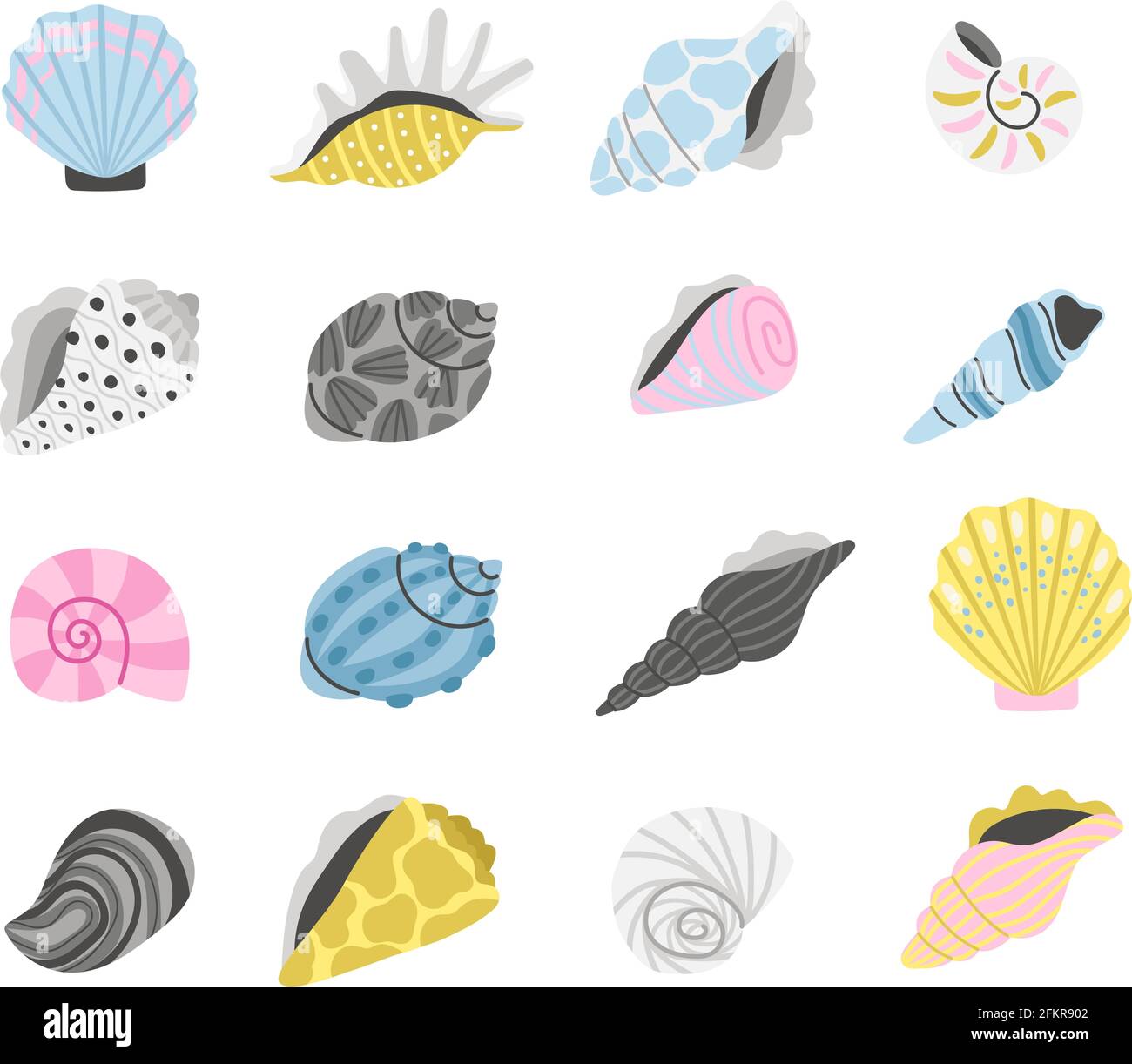 Cartoon Sea Shells