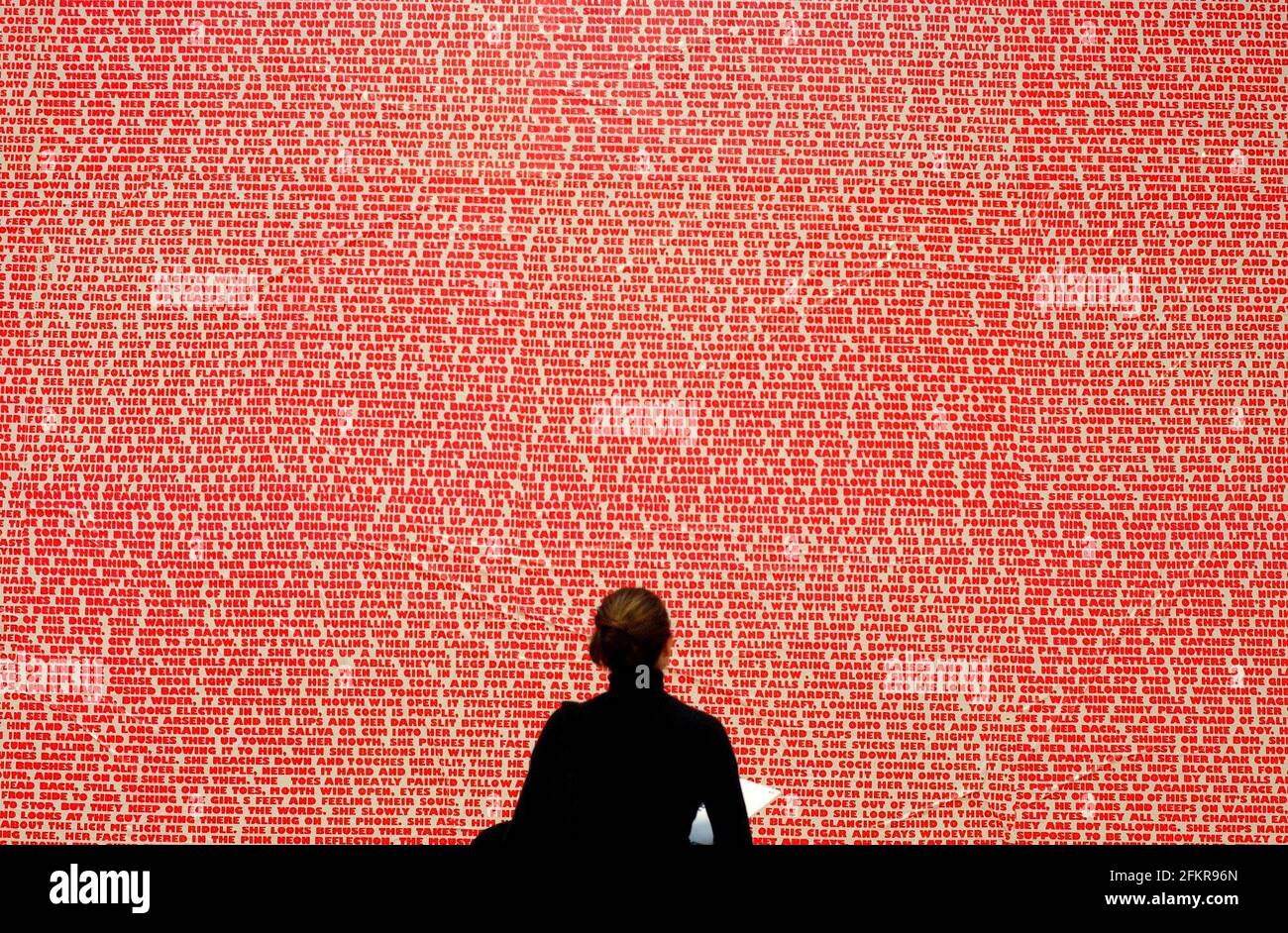 Fiona Banner's work entitled 'Billboard' on show at Tate Britain as one ...