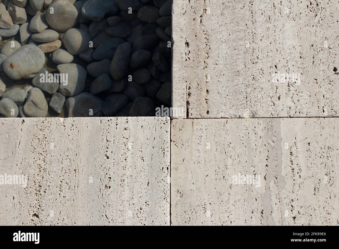 Travertine Floor Texture of the German Pavilion in Barcelona, Spain ...