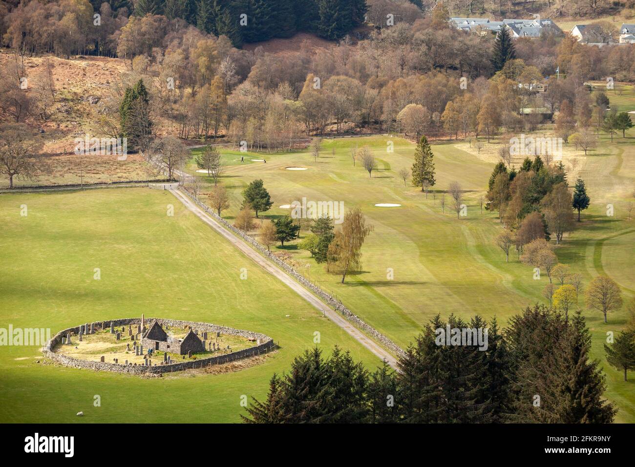 The view from the top of Dundurn - St Fillans Hill looking towards St ...