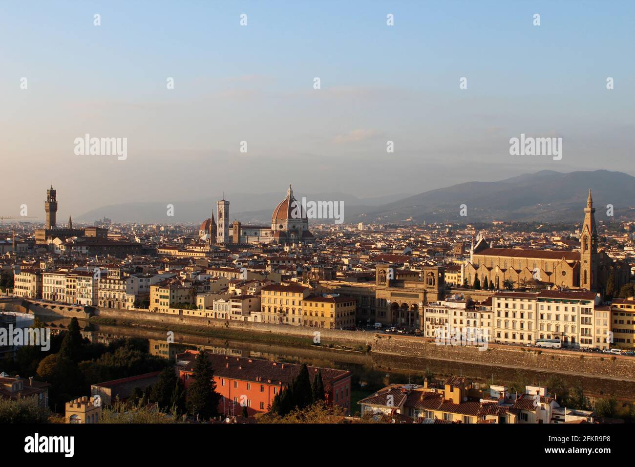 View from Piazzale Michelangelo (Michelangelo Square), a square with a ...