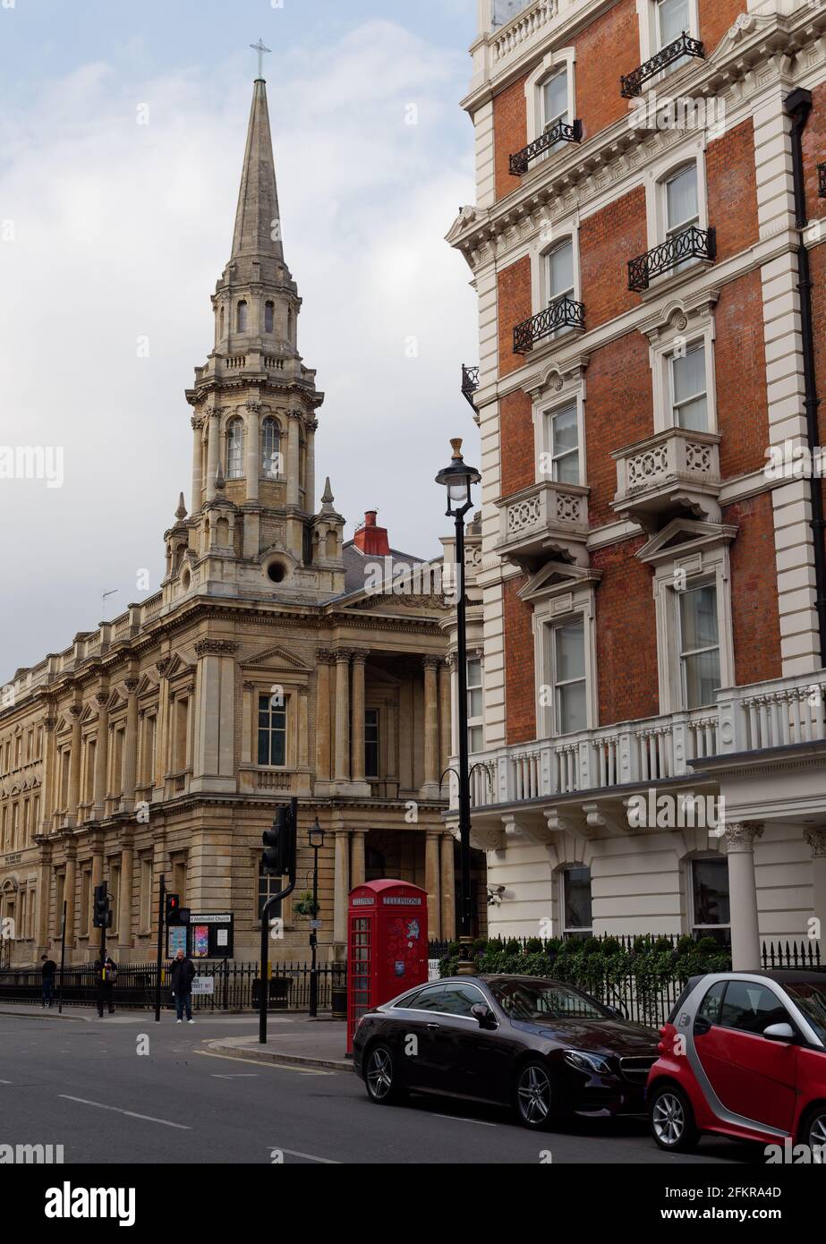 Methodist church tower street hi-res stock photography and images - Alamy