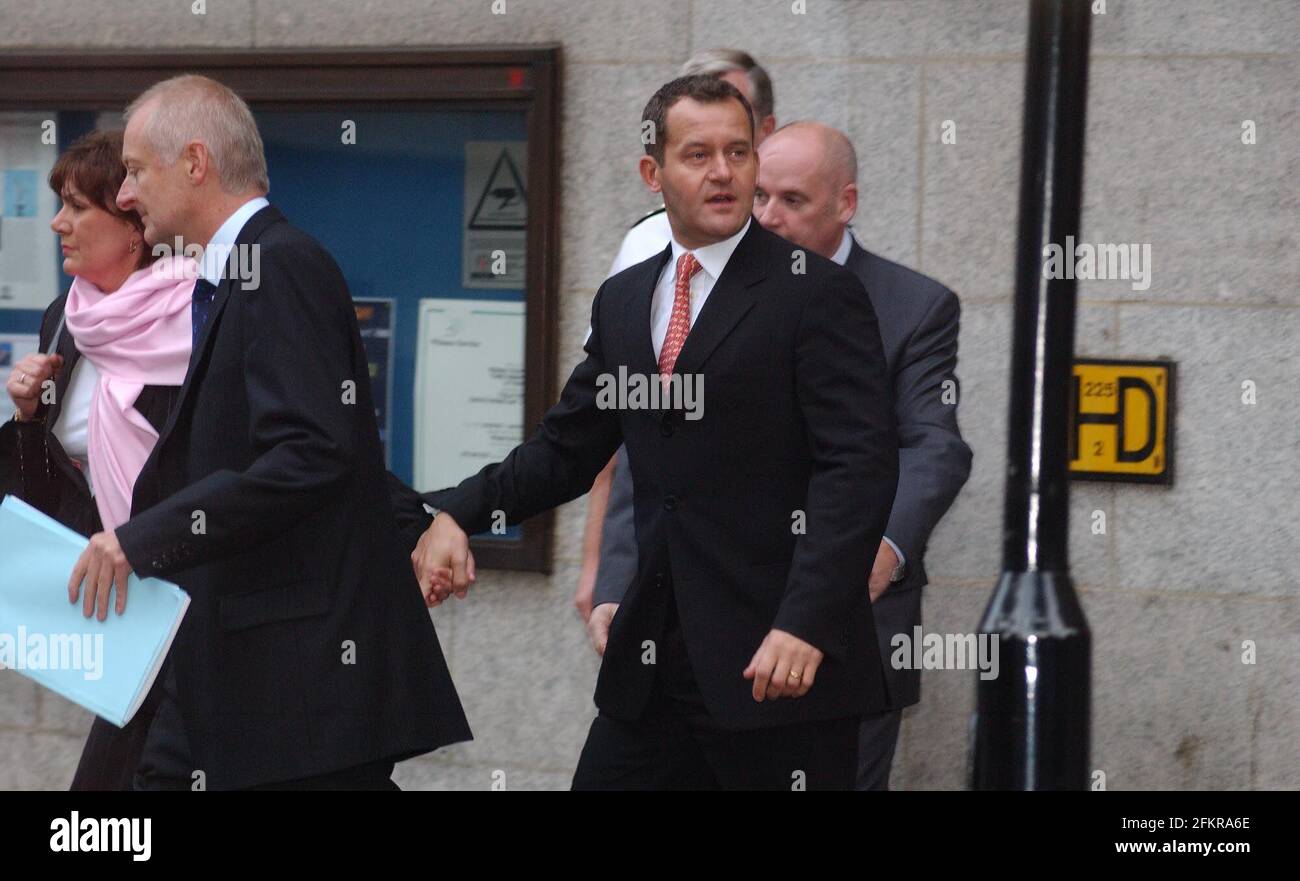Paul Burrell leaving the Old Bailey this afternoon.14 October 2002 ...