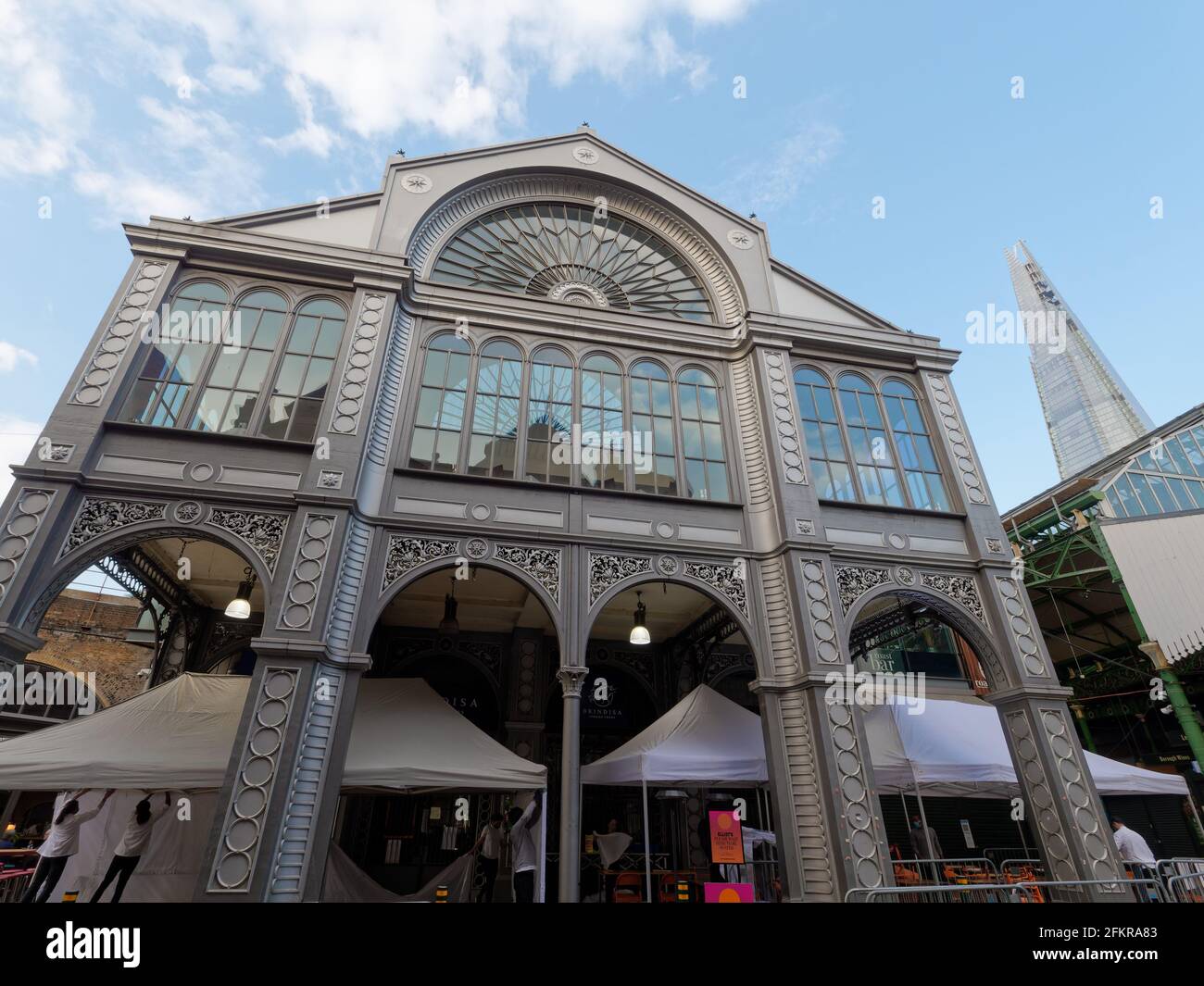 London, Greater London, England - Apr 27 2021: Borough Market (a famous ...