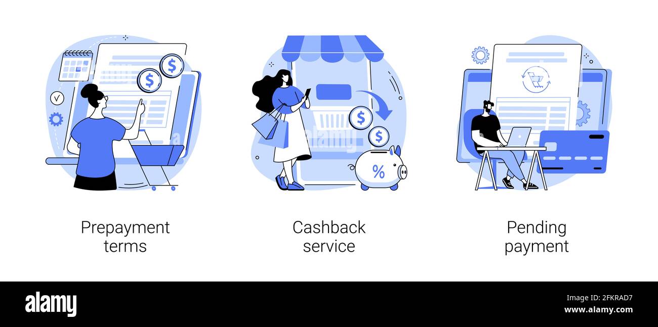 Making online purchase abstract concept vector illustrations Stock ...