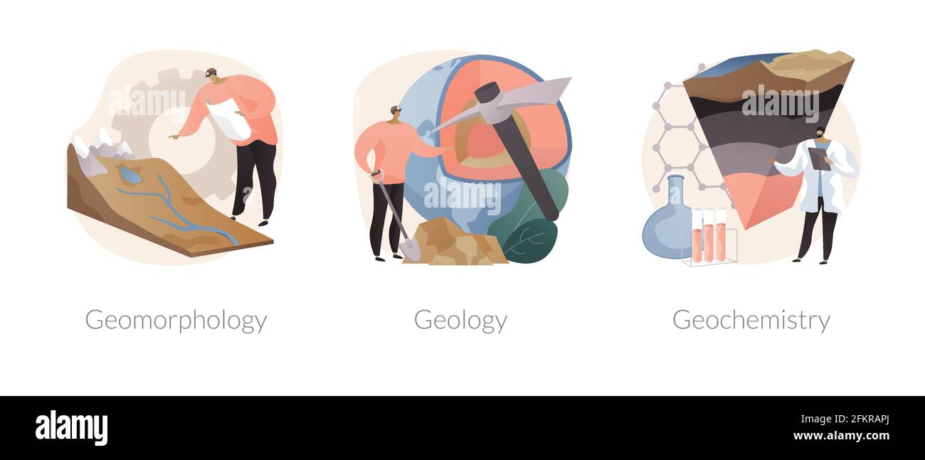 Earth science abstract concept vector illustrations Stock Vector Image ...