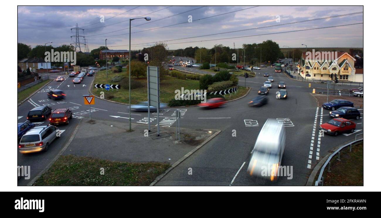 Crooked Billet interchange on the A30, on the border of Middlesex and ...