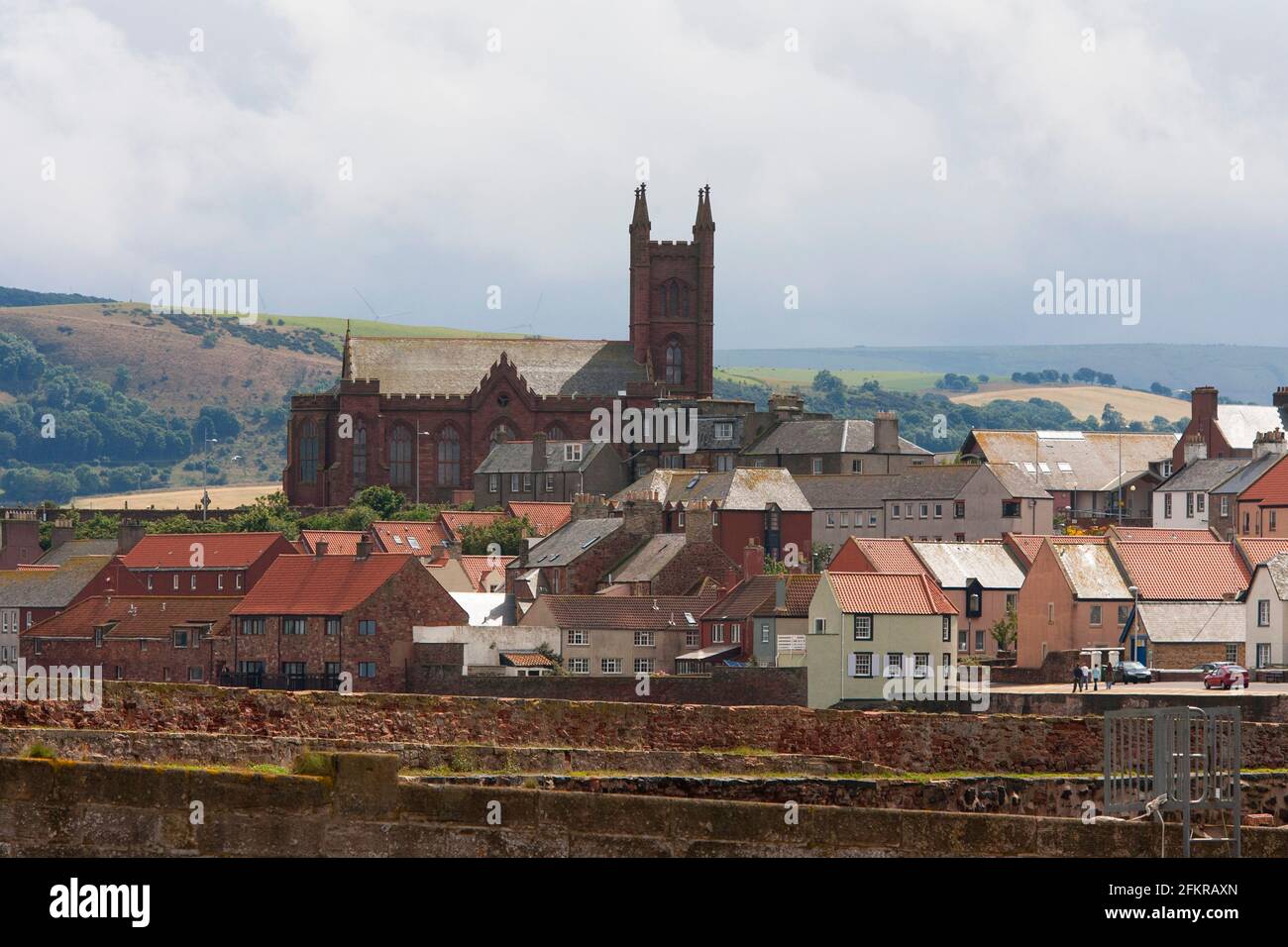 Church and town, Dunbar, Scotland, UK Stock Photo - Alamy