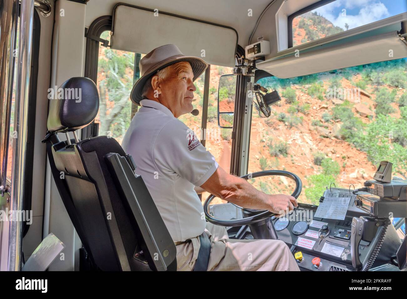 Shuttle bus driver hi-res stock photography and images - Alamy