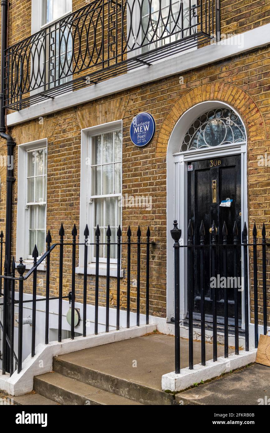 Charlotte mew blue plaque hi-res stock photography and images - Alamy