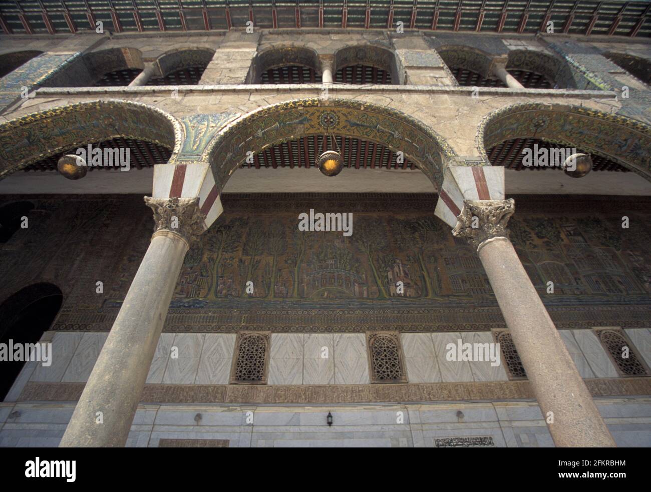 Barada Panel mosaic, Umayyad Mosque, Great Mosque of Damascus, Damascus ...
