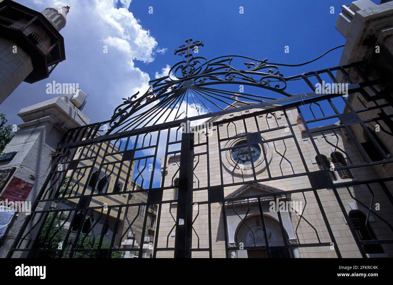 Church in Christian Quarter, Damascus, Syria Stock Photo - Alamy