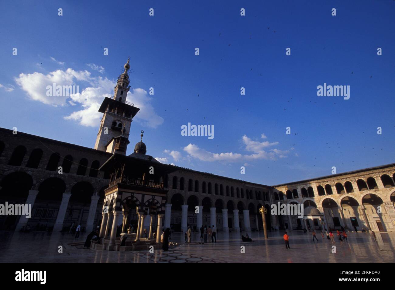 Umayyad Mosque courtyard, Great Mosque of Damascus, Damascus, Syria ...