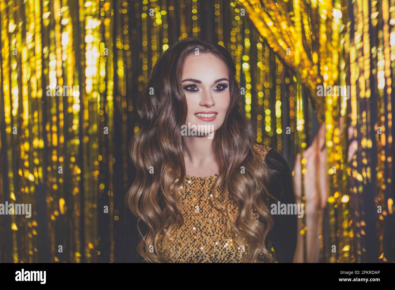 Woman entering party hi-res stock photography and images - Alamy