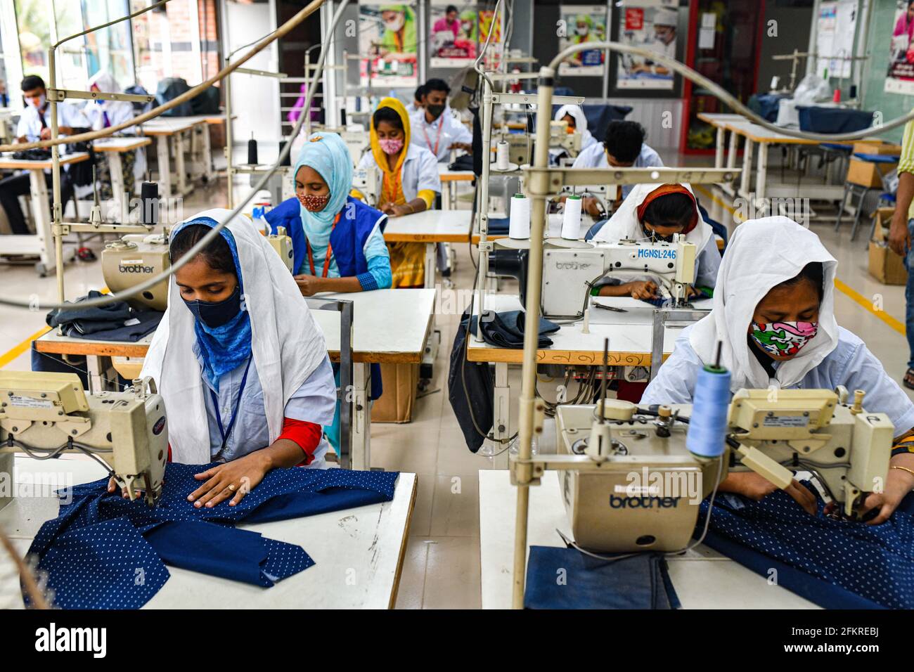 New garment workers are undergoing training in MG Garments' training ...