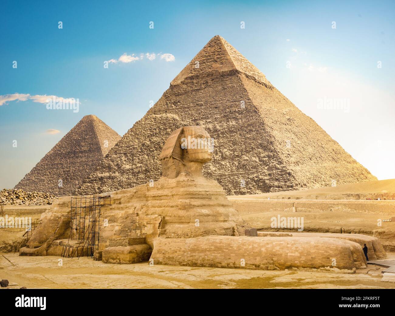 Great Sphinx and Pyramids Stock Photo - Alamy