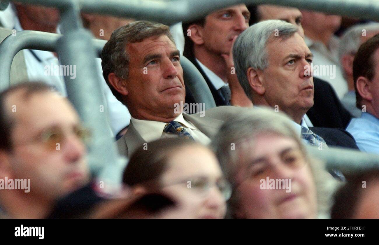 TREVOR BROOKING WATCHES WEST HAM V BOURNEMOUTH FROM THE STAND. PIC MIKE ...