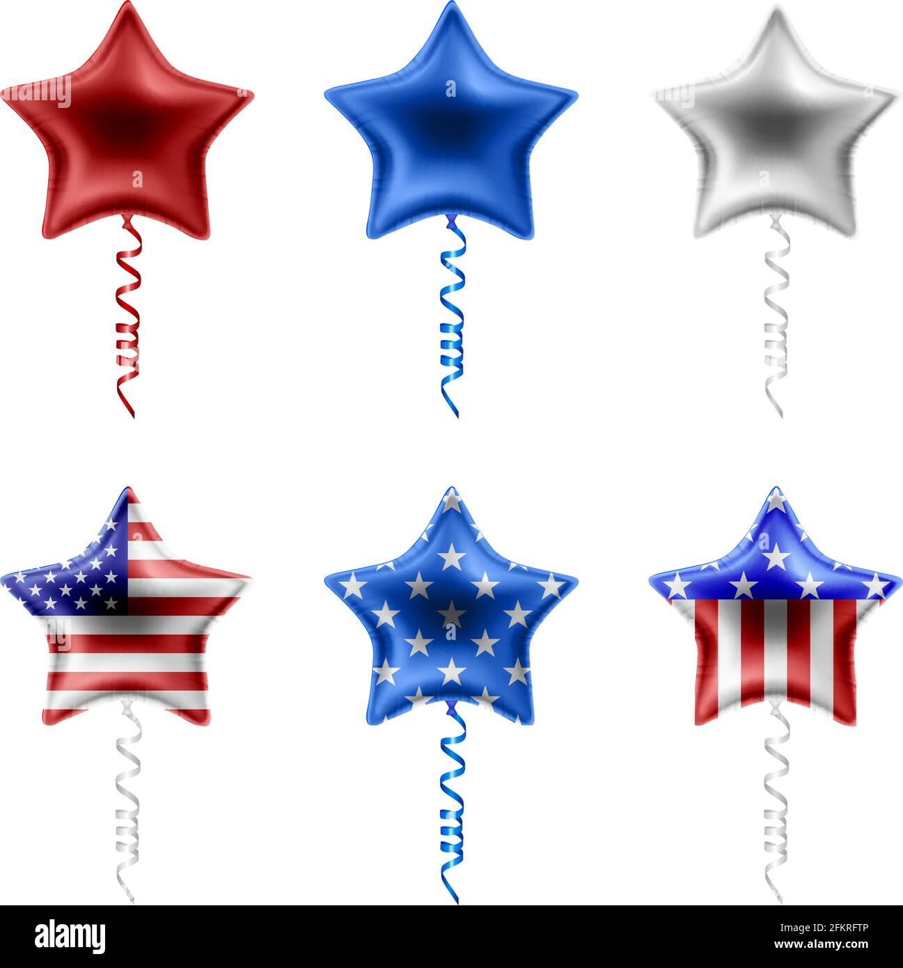 Star shaped balloons Stock Vector Images - Alamy