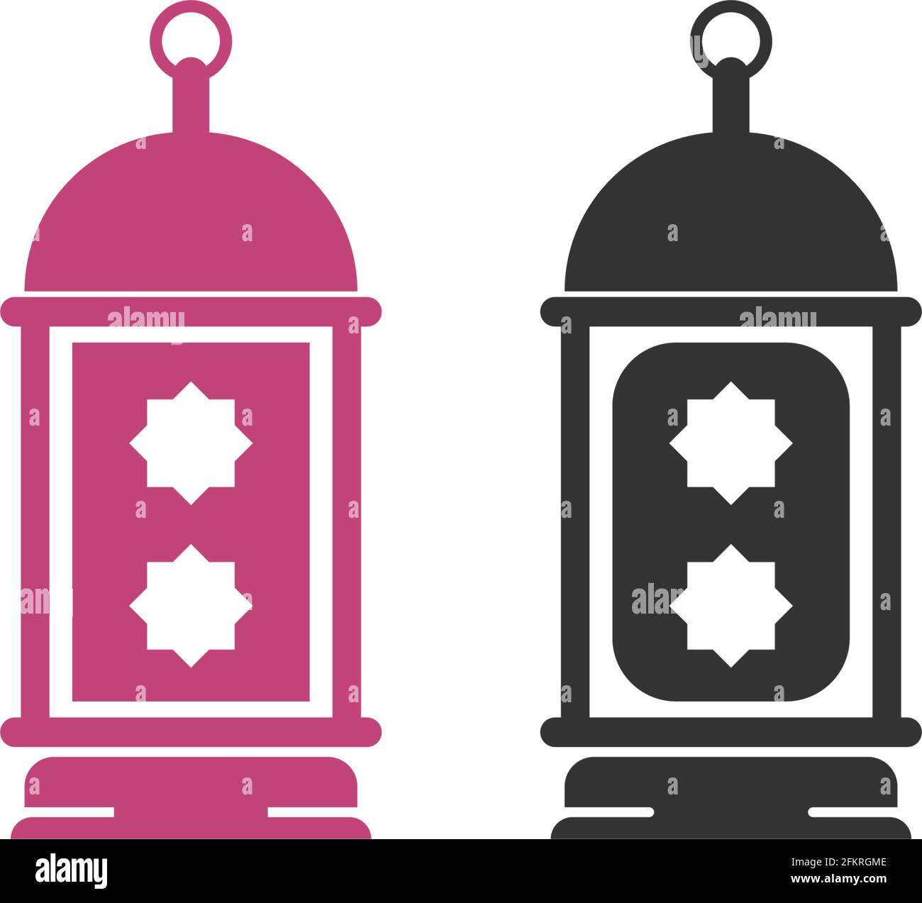 Simple lantern icon logo design vector template Stock Vector Image ...