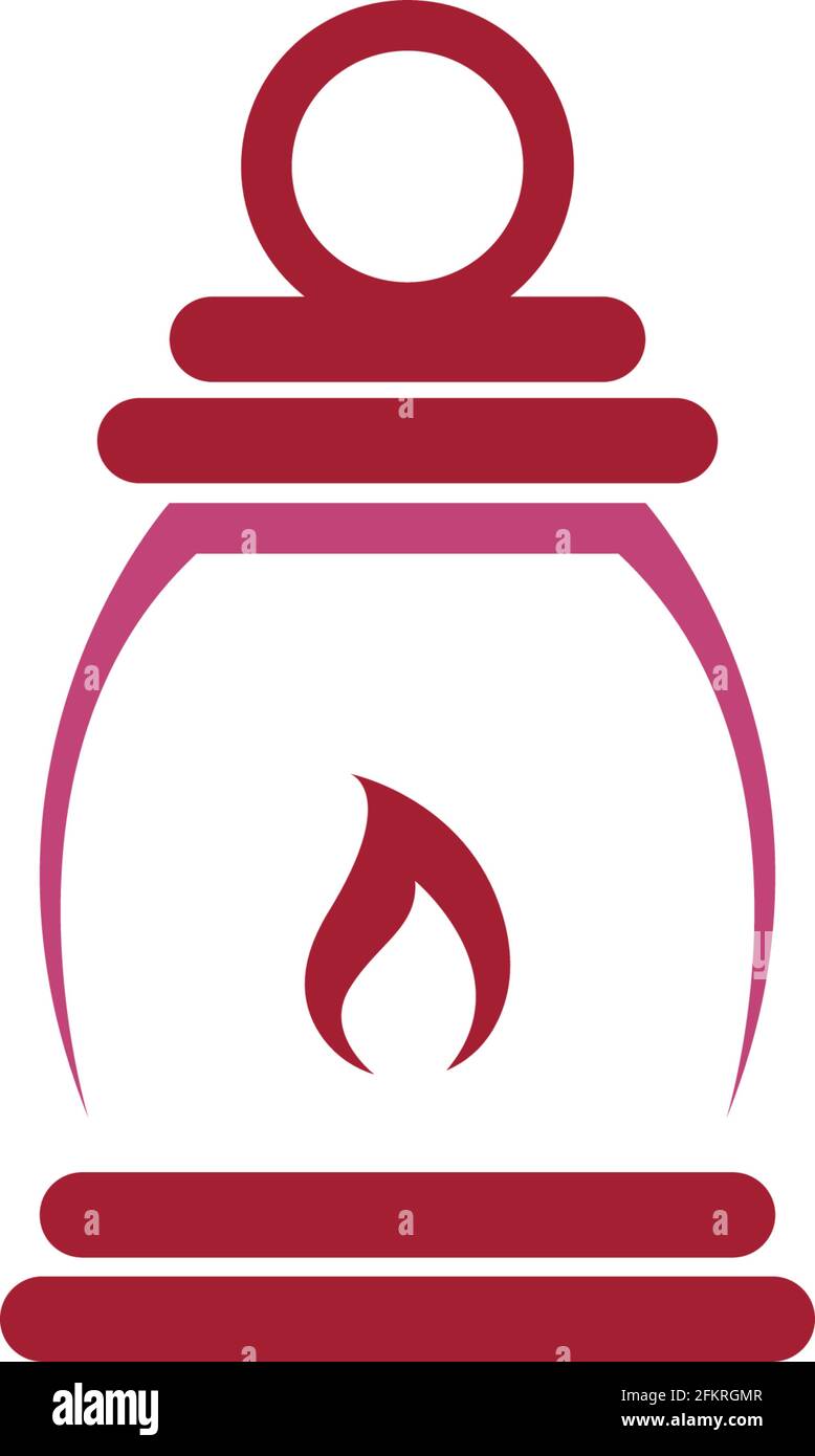 Simple lantern icon logo design vector template Stock Vector Image ...