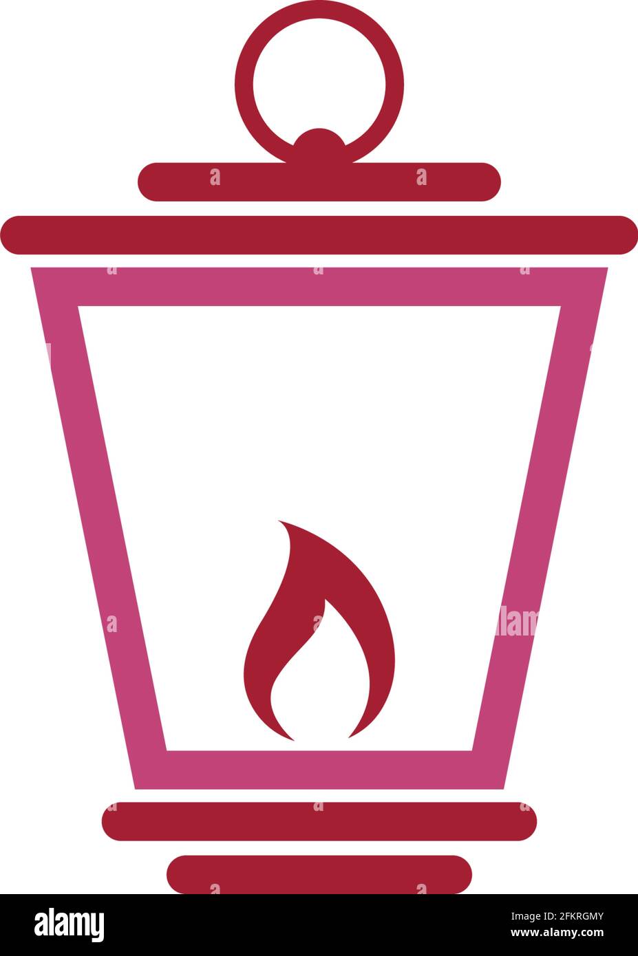 Simple lantern icon logo design vector template Stock Vector Image ...