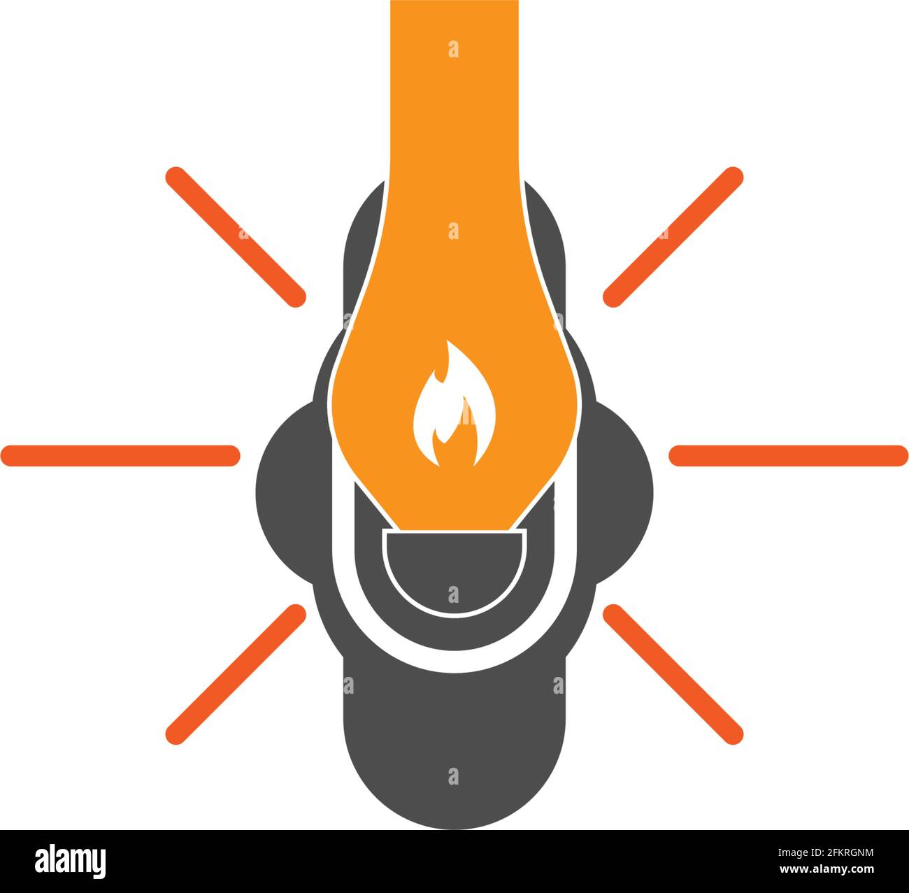 Simple lantern icon logo design vector template Stock Vector Image ...