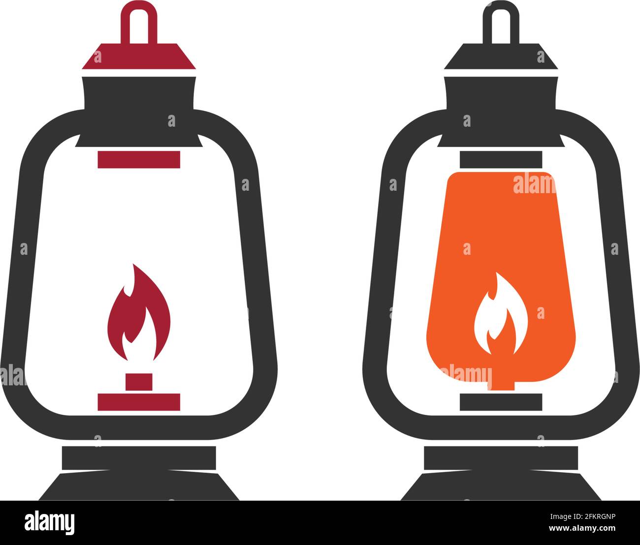 Simple lantern icon logo design vector template Stock Vector Image ...