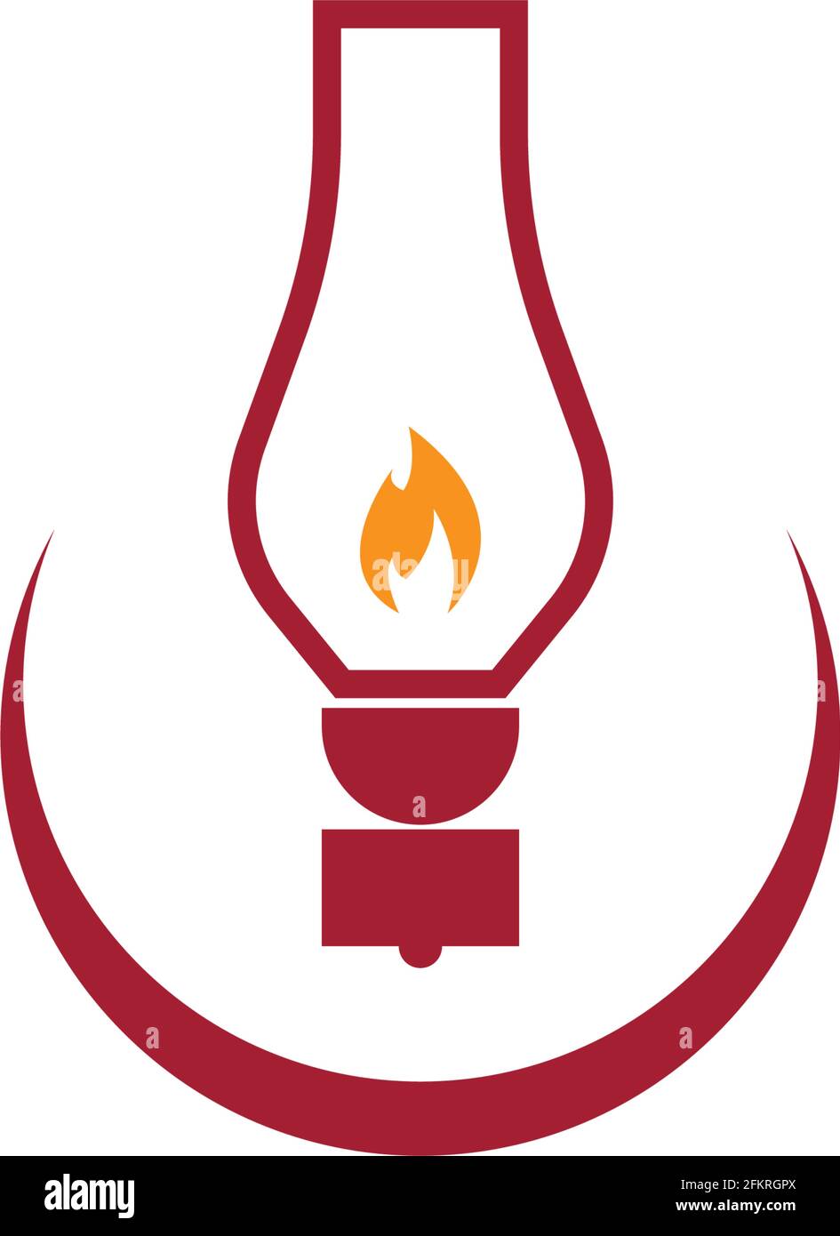 Simple lantern icon logo design vector template Stock Vector Image ...