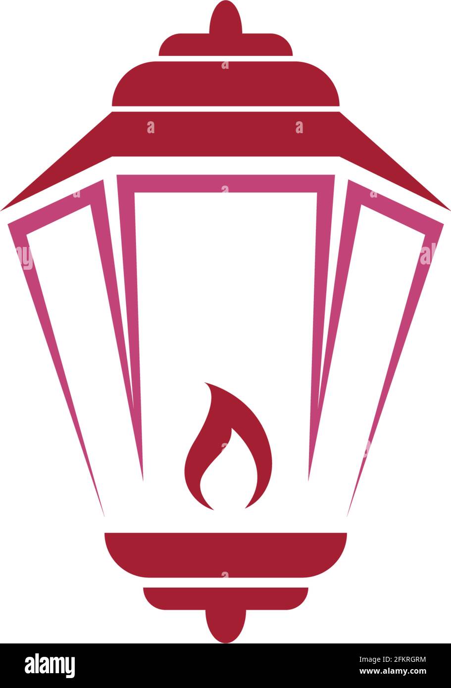 Simple lantern icon logo design vector template Stock Vector Image ...