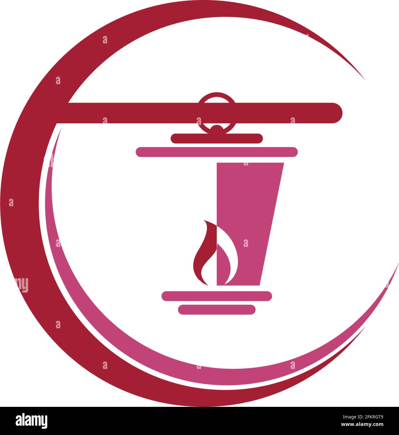 Simple lantern icon logo design vector template Stock Vector Image ...