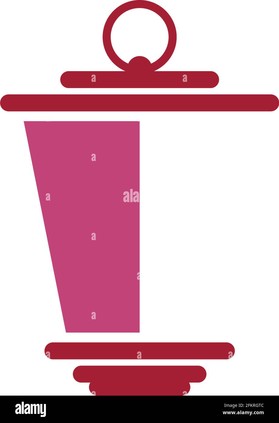 Simple lantern icon logo design vector template Stock Vector Image ...