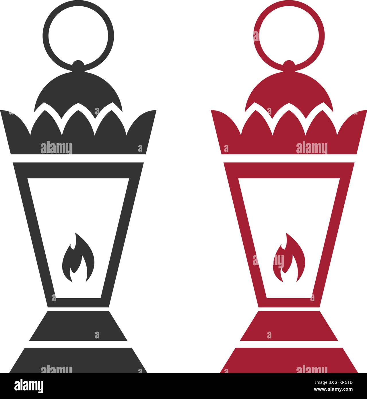 Simple lantern icon logo design vector template Stock Vector Image ...