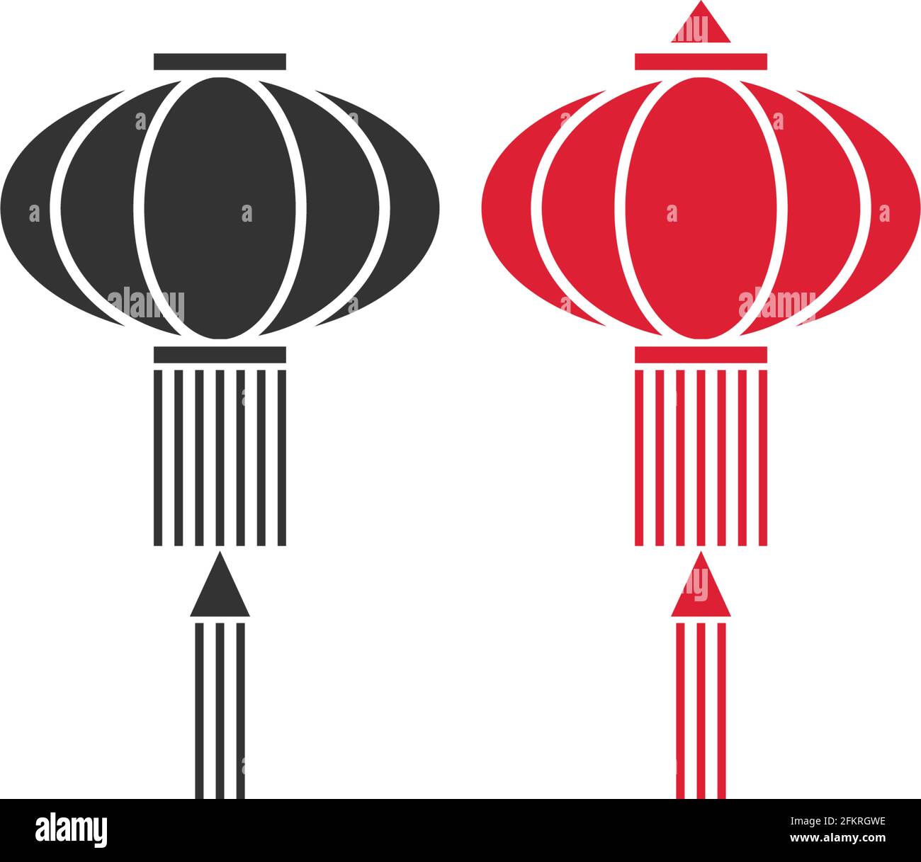 Simple lantern icon logo design vector template Stock Vector Image ...