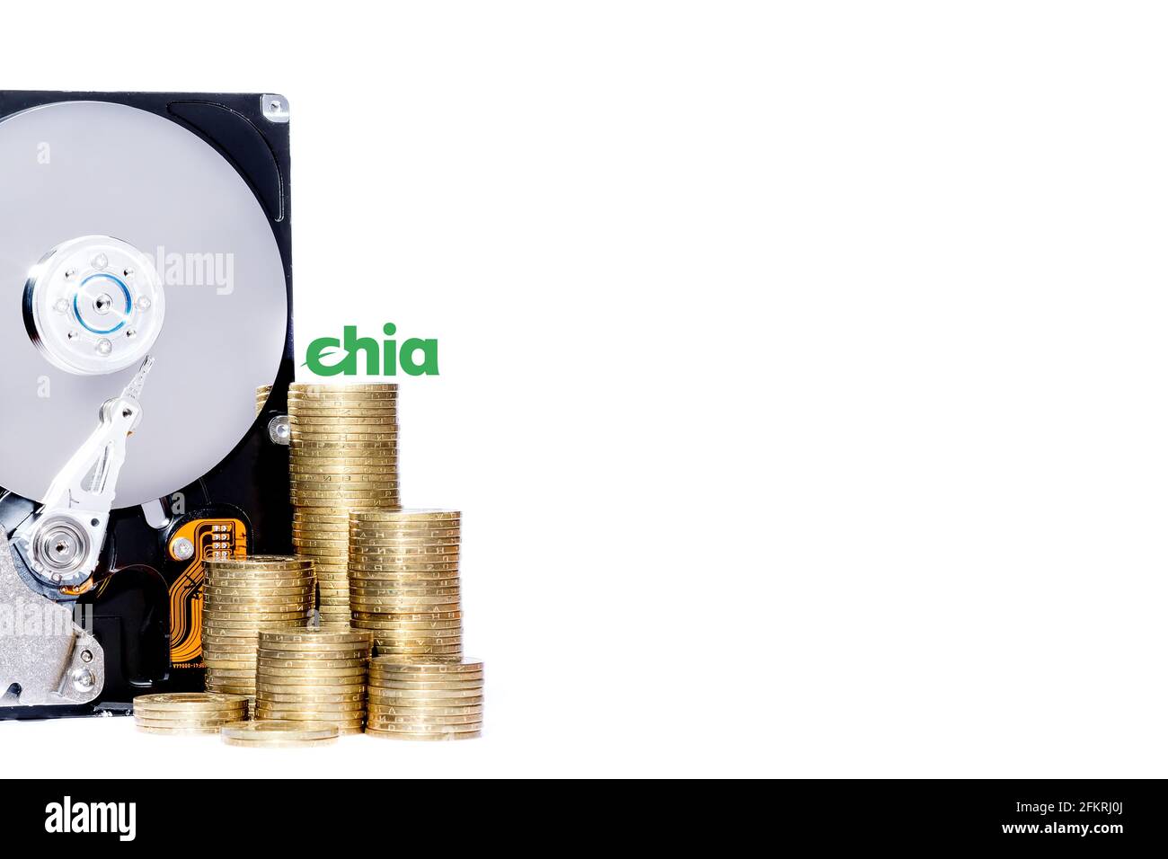 Cryptocurrency Chia and hard disk server for mining . New Crypto ...