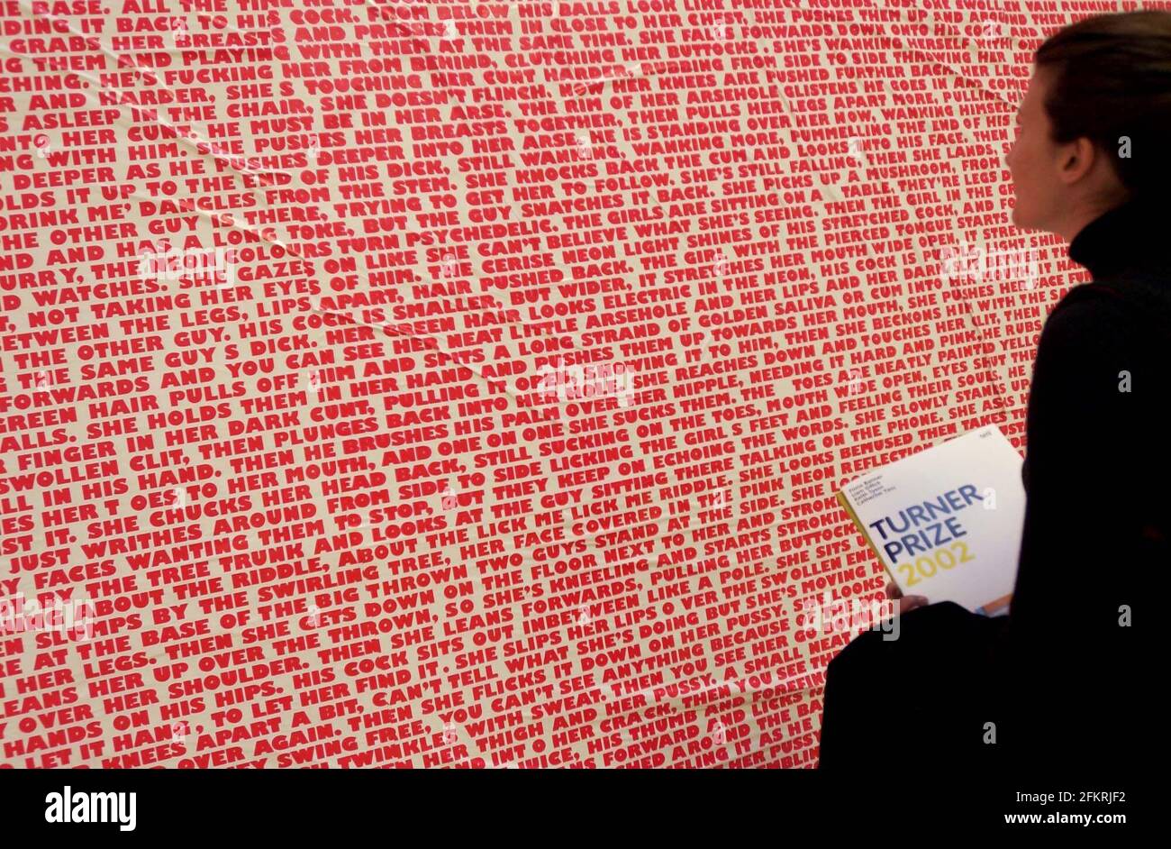 Fiona Banner's work entitled 'Billboard' on show at Tate Britain as one ...