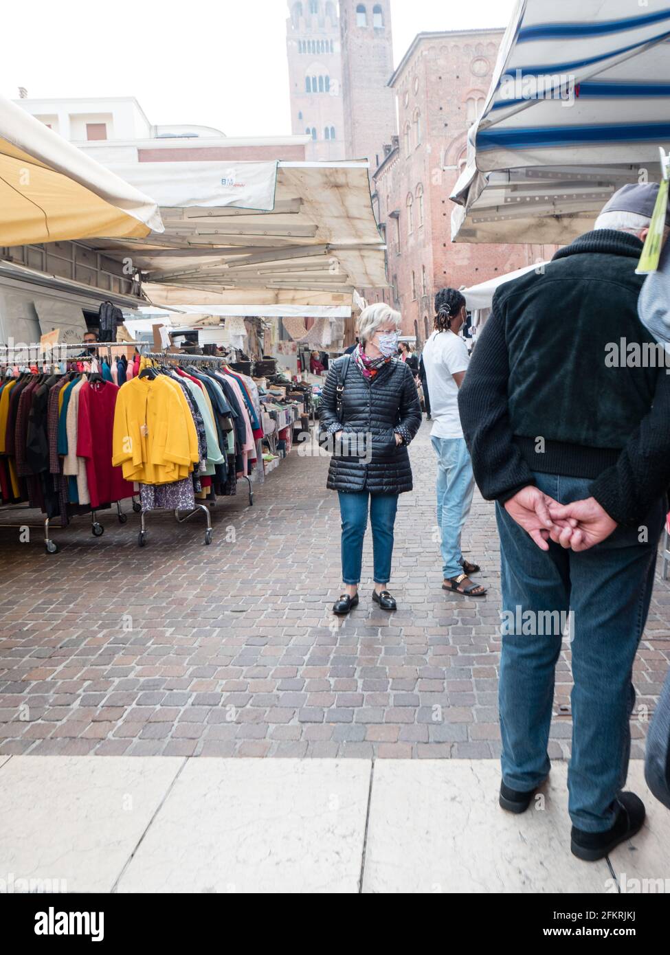 CREMONA, LOMBARDY, ITALY - May 01, 2021: Cremona, Lombardy - street ...