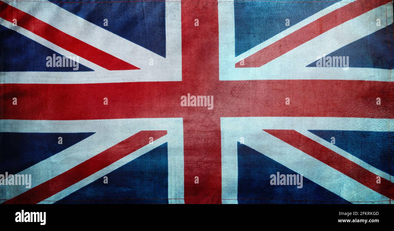 Closeup of grunge Union Jack flag Stock Photo - Alamy