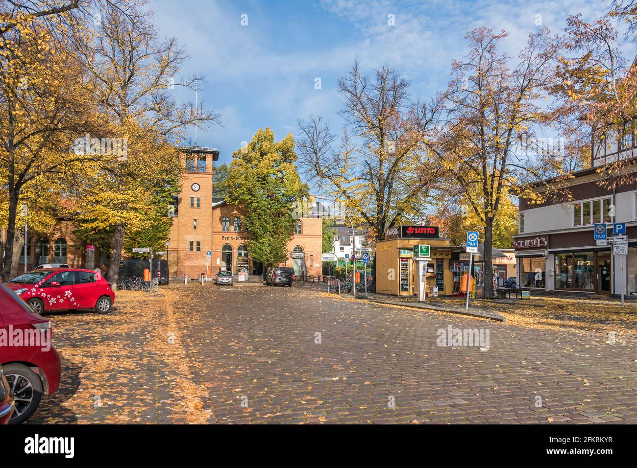 Berlin, Germany - October 25, 2020: Entrance building of a railway ...
