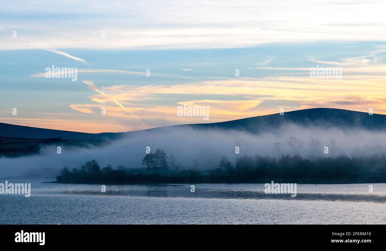 Sunrise over Blessington Lake ,County Wicklow,Ireland Stock Photo - Alamy
