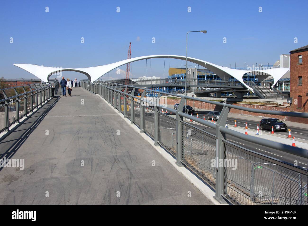 Murdoch's Connection pedestrian bridge, Hull, UK Stock Photo - Alamy