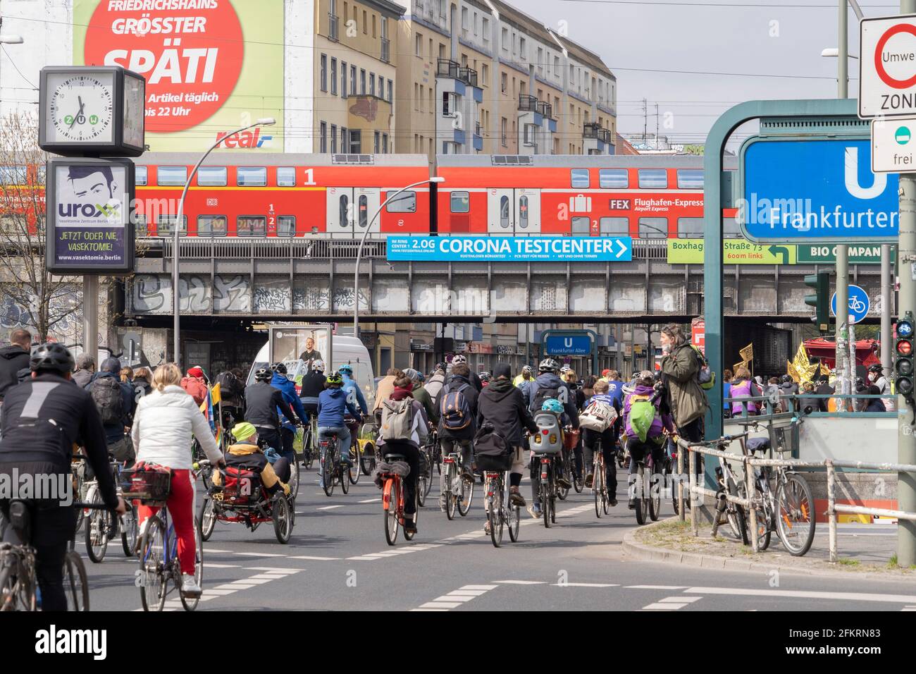 01 Mai Bike demo in Berlin, Germany Stock Photo - Alamy