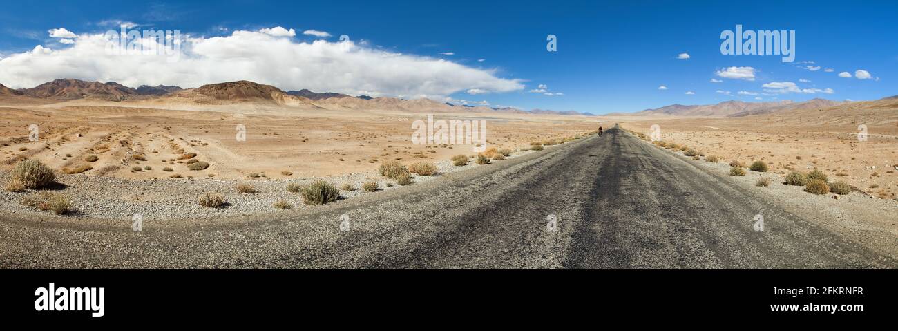 Pamir highway or pamirskij trakt. Landscape around Pamir highway M41 ...
