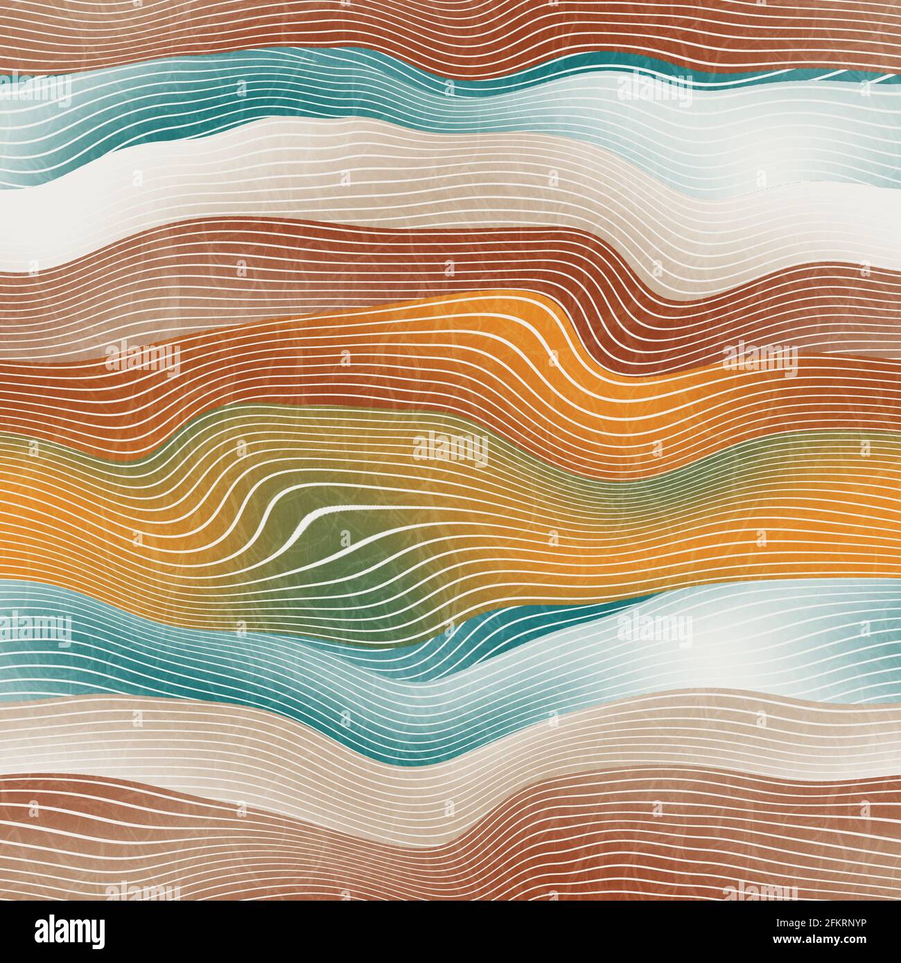 Seamless natural landscape hill pattern for print Stock Photo - Alamy