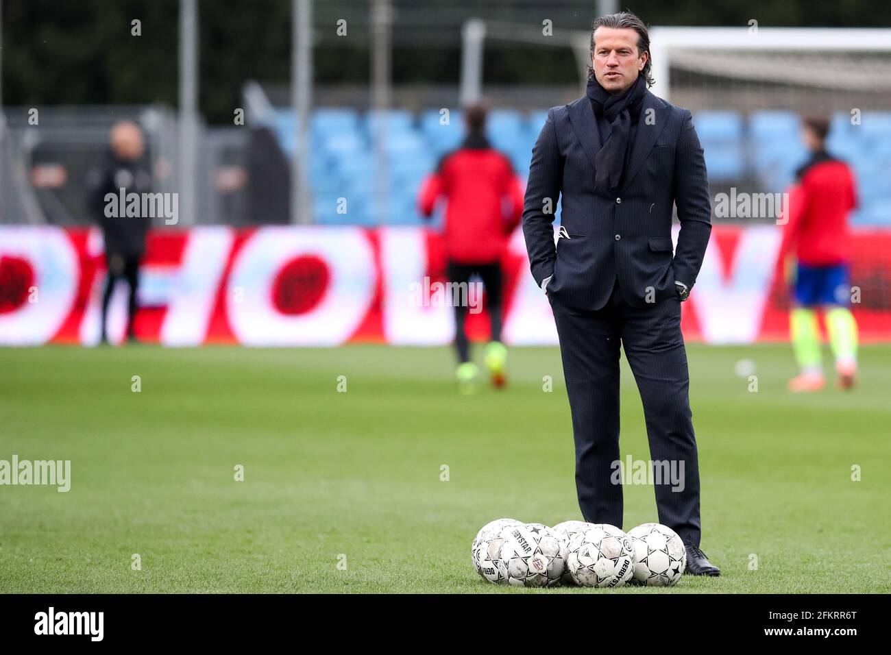 EINDHOVEN, NETHERLANDS - MAY 3: coach Ernest Faber of PSV U23 during ...